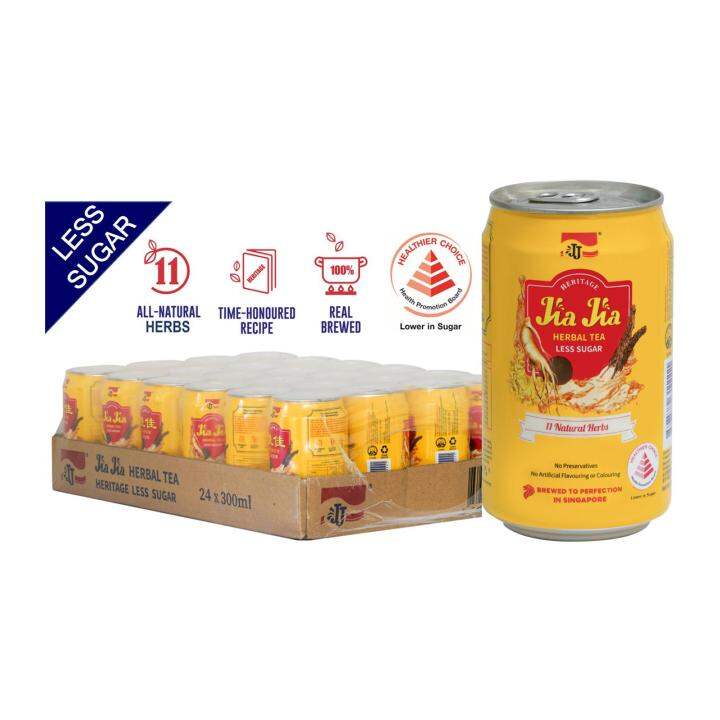 JJ Jia Jia Herbal Tea - Less Sugar (24 X 300ML) - Case | Lazada Singapore