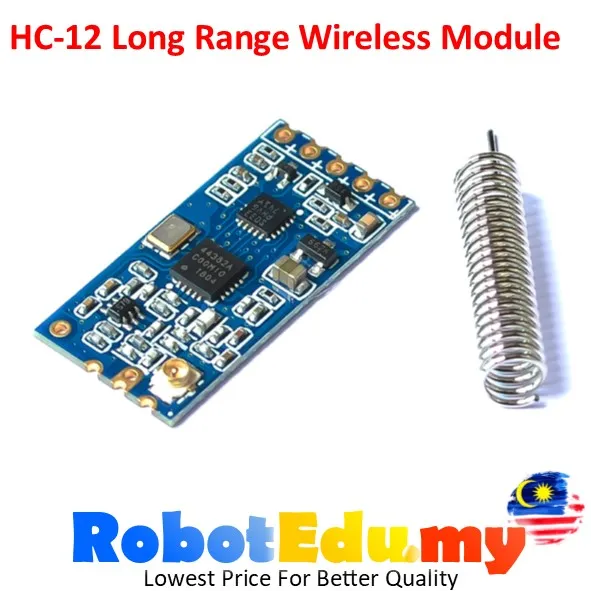Arduino HC12 HC-12 433Mhz SI4463 RC RF Radio Frequency Long Range Wireless Data Transfer ...