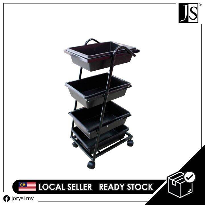 PROFESSIONAL Salon/Barber Trolley 216 with 4 Trays (JS) | Lazada