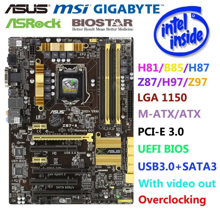 used for ASUS MSI GIGABYTE ASRock z87 h87 b85 h81 Motherboard DDR3 ...