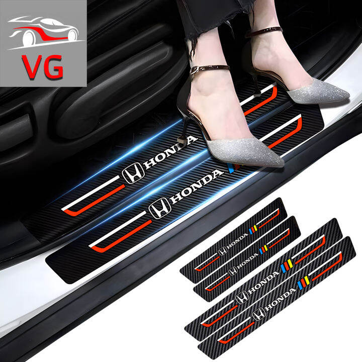 8Pcs car door sill strip anti-step protector suitable for Honda Accord ...