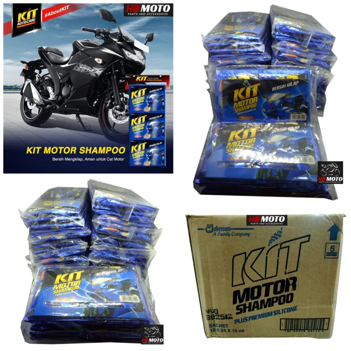 1 DUS 12 Pack isi 288 sachet Kit Motor Shampoo 15ML /KIT SHAMPOO ...