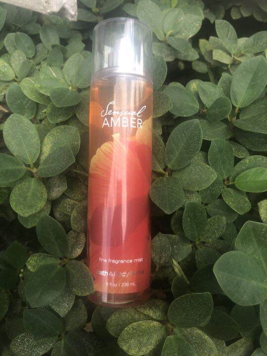 ORIGINAL BATH AND BODY WORKS Signature Collection SENSUAL AMBER Fine Fragrance Mist 8 fl oz ...