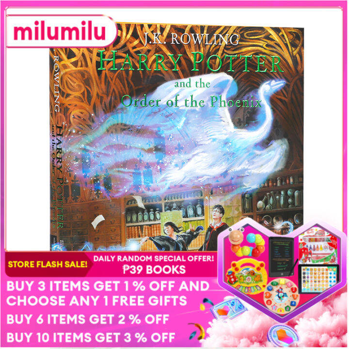 milu 5 Hardcover Potter and the Order of the Phoenix Illustrated Edition Story Book JK | Lazada PH