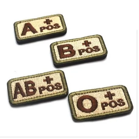 3D EMBROIDERED BLOOD TYPE VELCRO PATCH | Lazada PH