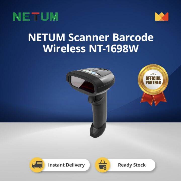 NETUM Scanner Barcode Wireless NT-1698W | Lazada Indonesia