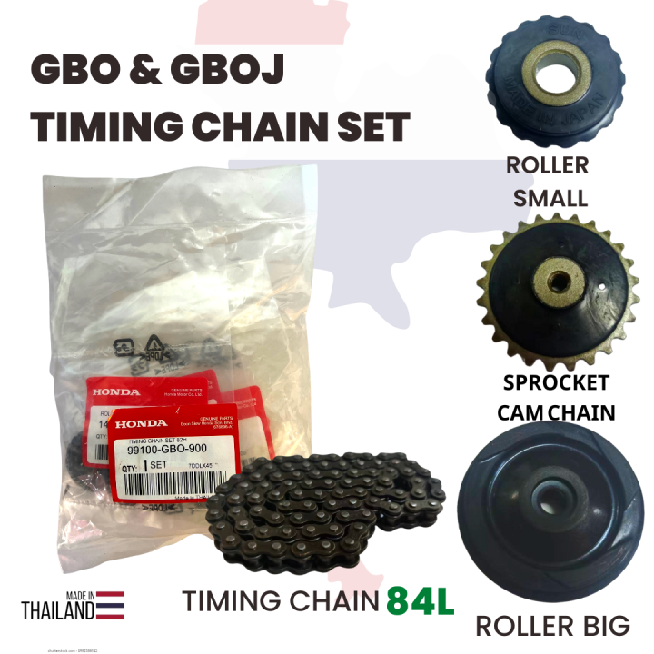 C70 GBO GBOJ GBO-J GBO J HONDA TIMING CHAIN COMPLETE COMP SET ROLLER SMALL ROLLER BIG GENUINE ...