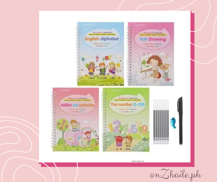4 MAGIC NOTEBOOKS PER SET (REUSABLE) Regular size (19x13.5cm) with ...