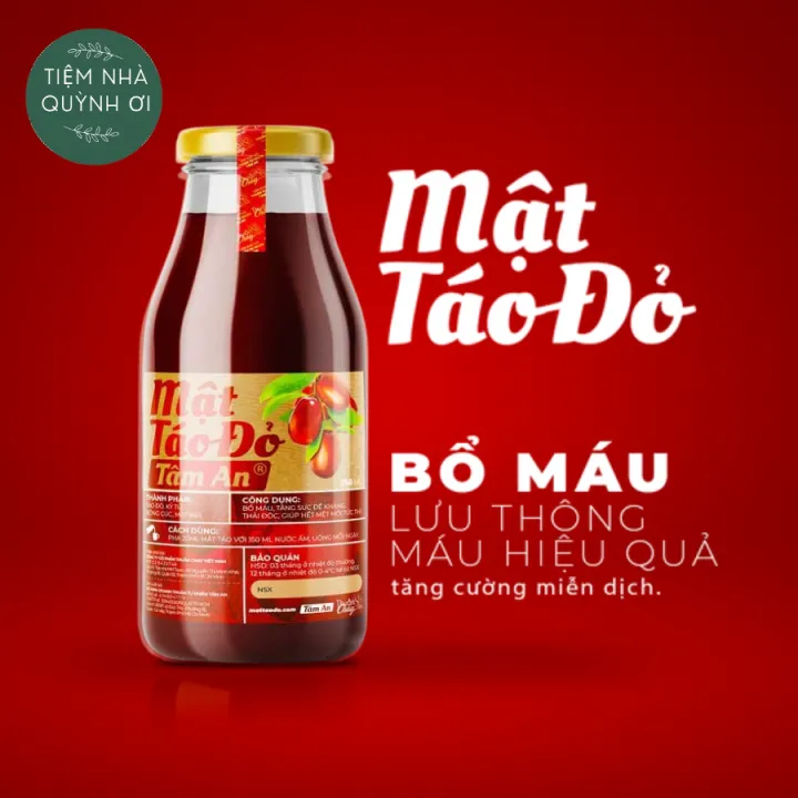 Mật Táo Đỏ Bổ Máu Tâm An Thuần Chay - Giảm Đau Đầu Ngủ Ngon Hết Xây Xẩm ...