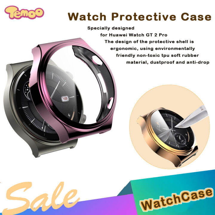 Temooนาฬิกาป้องกันเคสสำหรับหัวเหว่ยนาฬิกาGT 2 Proอ่าวป้องกันกันกระแทก ...