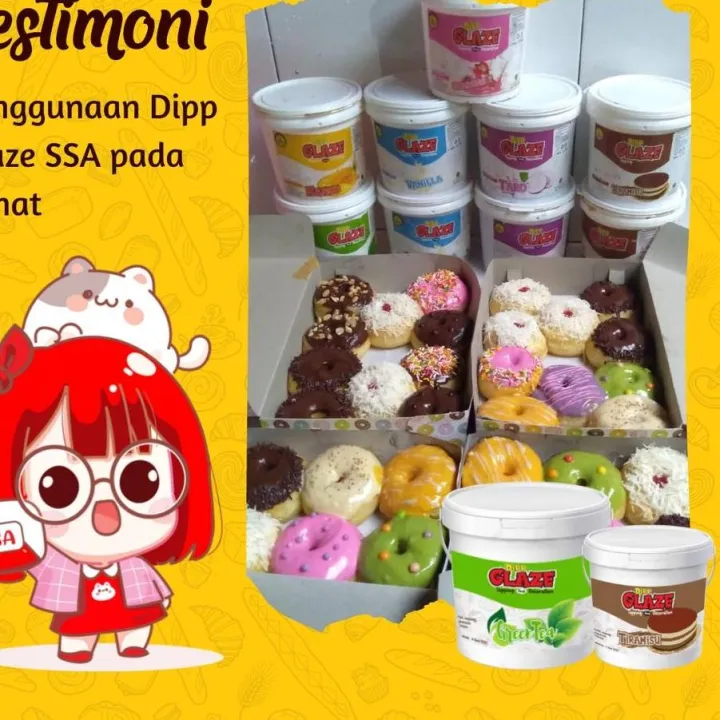 ѶJ9I DIPP GLAZE SSA 1 KG TOPPING DONAT / TOPPING KUE / DEKORASI ...