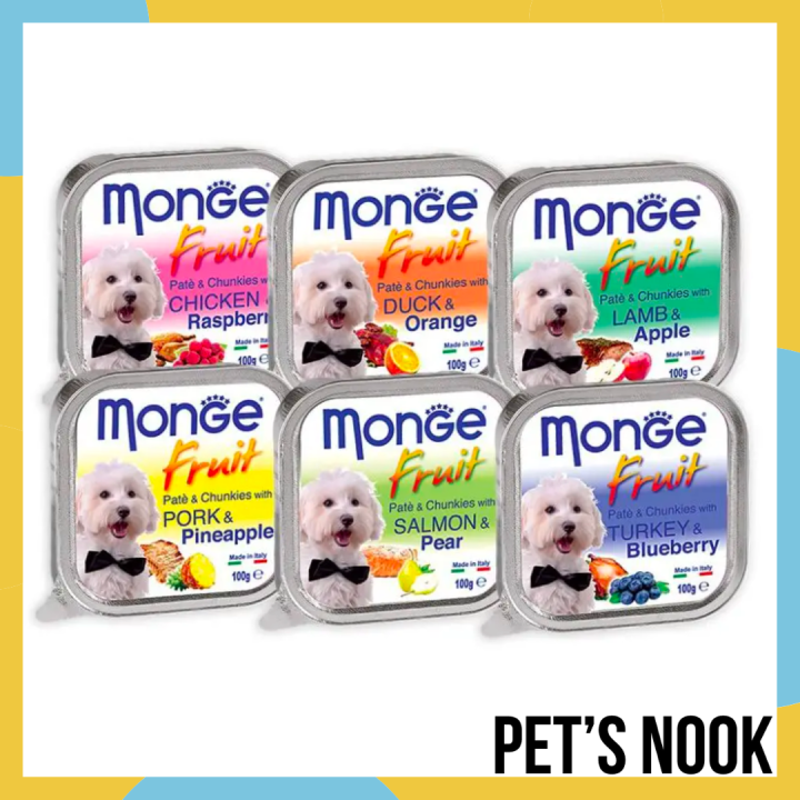 Monge Fruit Paté and Chunkies Premium Wet Dog Food 100g | Lazada PH