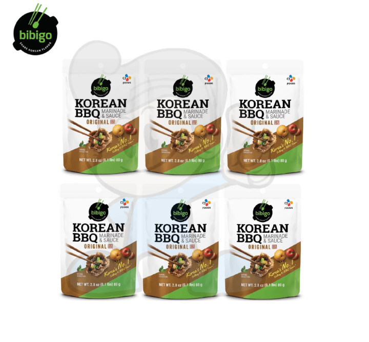 CJ Bibigo Korean BBQ Marinade and Sauce Original (6 x 80g) | Lazada PH