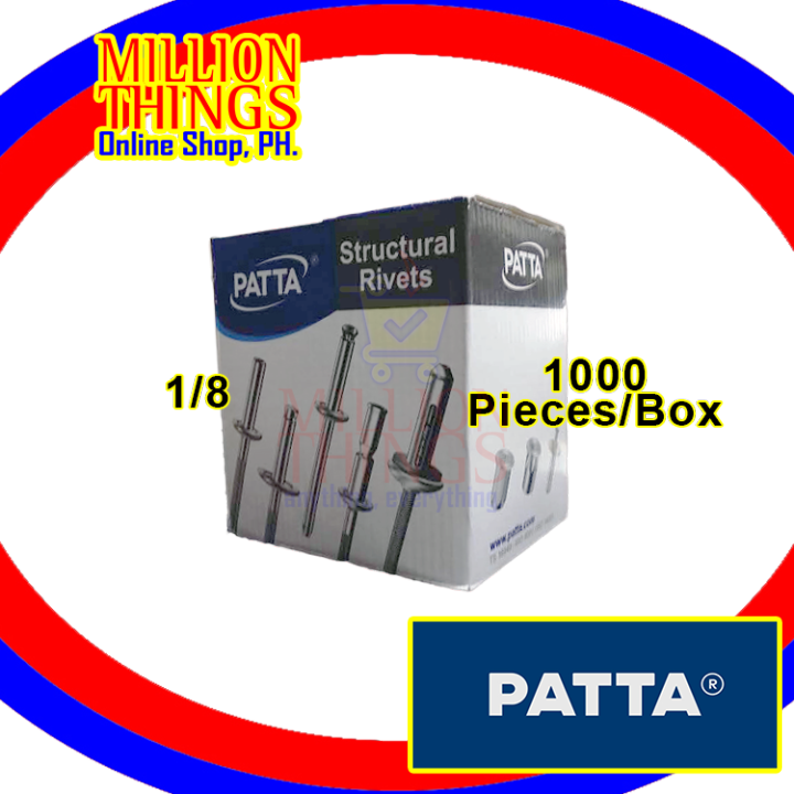 PATTA 304 Stainless Steel Blind Rivets 1/8 1000 pieces millionthings ...