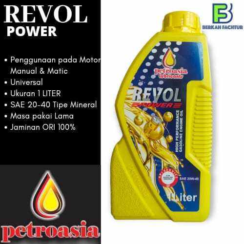 Oli motor Petroasia REVOL POWER/Oli Mineral untuk segala jenis motor 1 ...