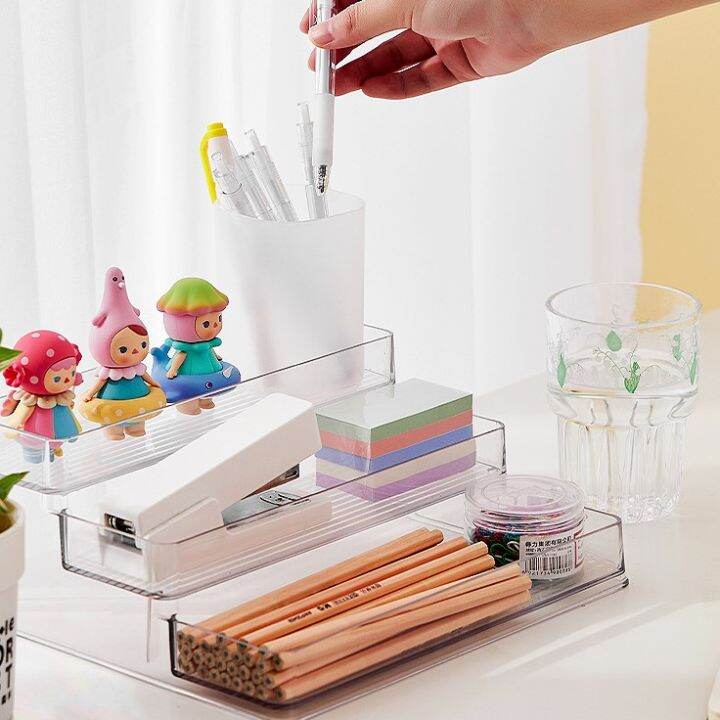 3 Tier Multi Level Rack Rak Stationary Shelf Organizer Kitchen Step ...