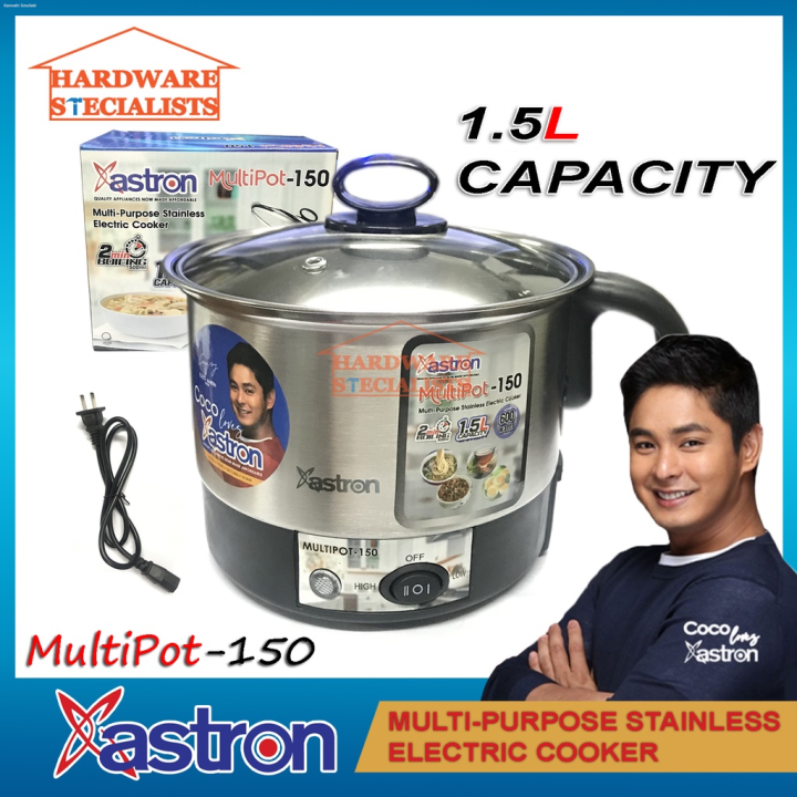 Astron Multi-Purpose Stainless Electric Cooker Multi Pot-150 Original ...