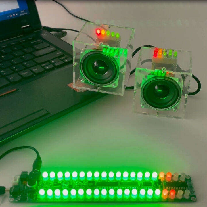 DIY LED Electronic Kit Music Audio Spectrum Indicator Soldering Project ...