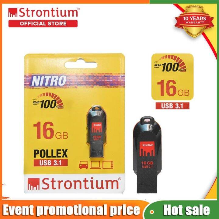 Strontium Pollex USB 3.1 Flash Drive (Black) | Lazada PH