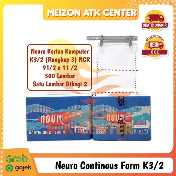 NEURO Continous Form 91/2 x 11 3 Ply/2 [K3/2 NEURO] NCR Kertas Komputer ...