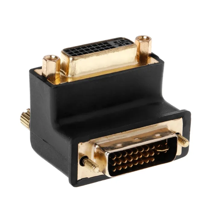 90 Degree Right Angled DVI 24+5 D DVI-D Digital Dual Link Male To ...