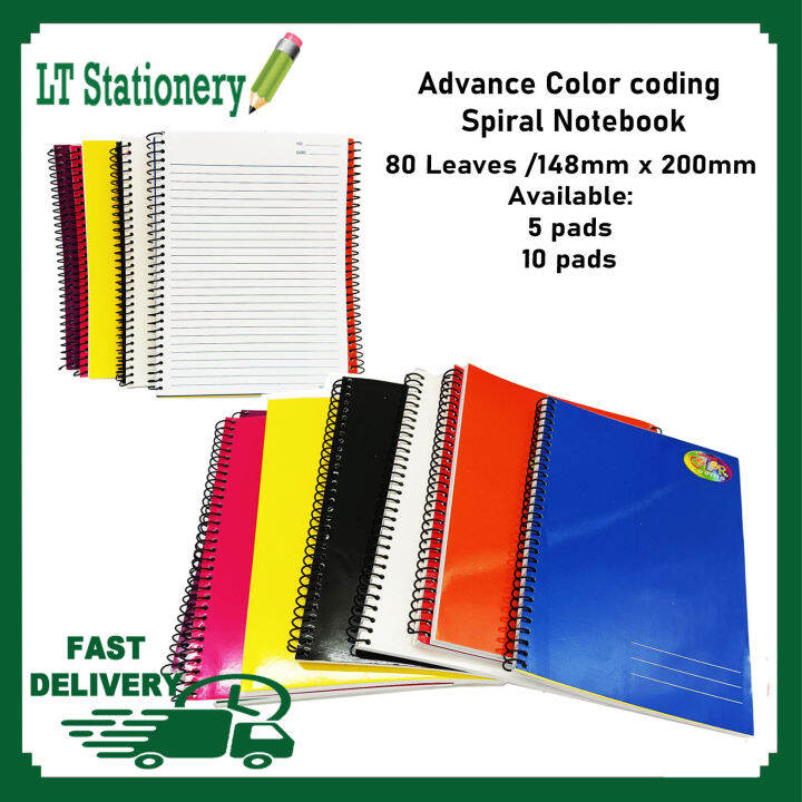 (Lt Stationery) Advance Color coding Spiral Notebook | Lazada PH