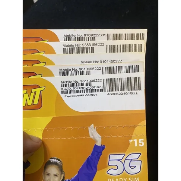 TNT 5g PREPAID SIM CARD SPECIAL NUMBERS (222) | Lazada PH