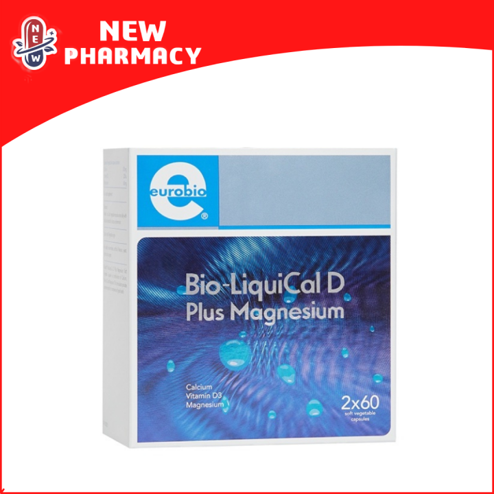 EUROBIO BIO-LIQUICAL COMPLEX 350MG 2X60'S (CALCIUM) | Lazada