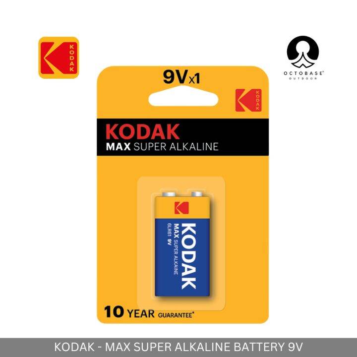 KODAK - 9V MAX SUPER ALKALINE BATTERY 1PC FOR REMOTE CONTROL FLASHLIGHT ...