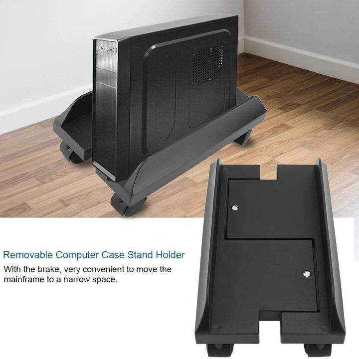 Adjustable Computer Case CPU Rolling Holder Bracket Stand Desktop ...