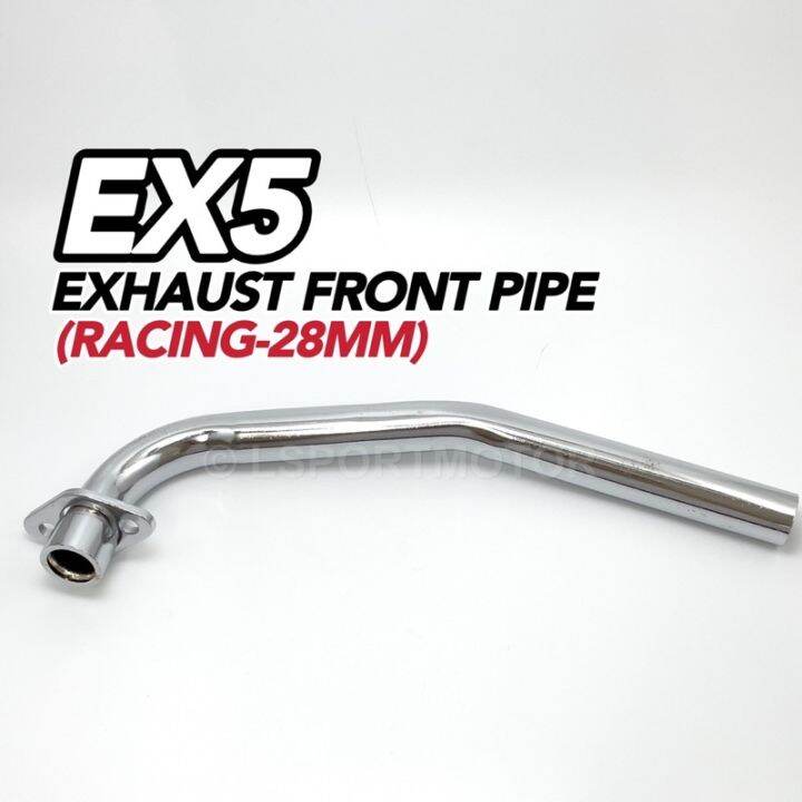 28MM 🔥 HONDA EX5 / DREAM EXHAUST FRONT PIPE (RACING-28MM) EKZOS MUFFLER PIPE DEPAN NECK DREAM ...