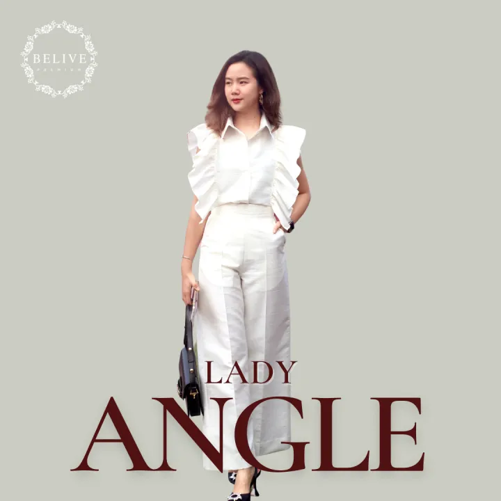 Belive ชุดเซ็ตผ้าไหมพรีเมี่ยมแท้ทอมือ Lady Angle ชุดงานบวช ชุดใส่งานบวช ...