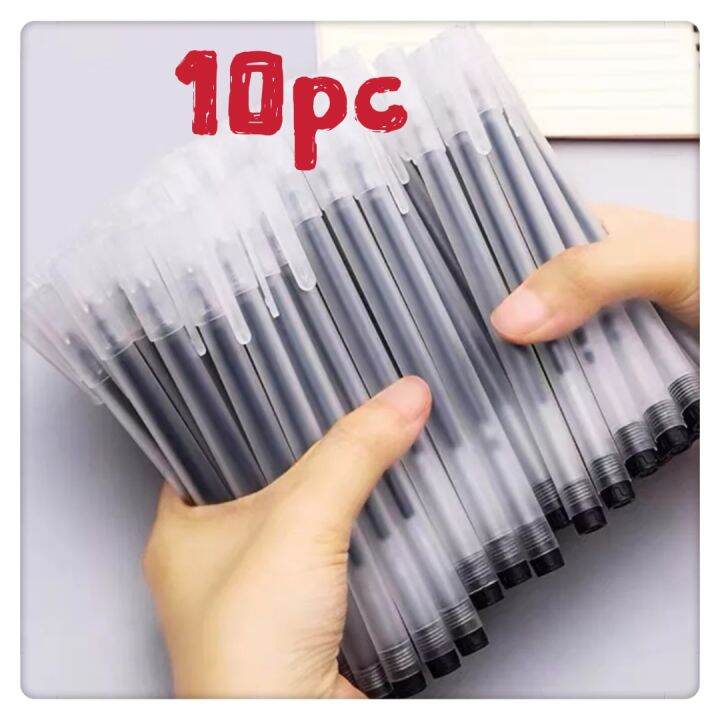 10pcs MUJI Gel Pen Ballpen Neutral Pen Black Frosted Full Needle Tube 0 ...