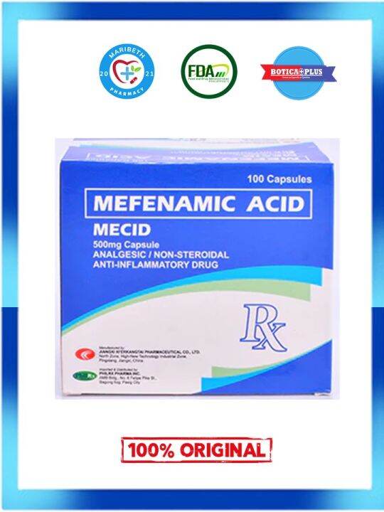 MEFENAMIC ACID 500MG CAPSULES (MECID) 100'S | Lazada PH
