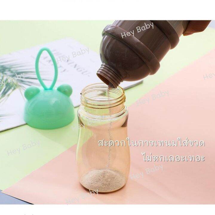 【Boonu】 กล่องใส่นมผง 3 ชั้น พกพาสะดวก กระบอกแบ่งนมผง กล่องอเนกประสงค์ ...