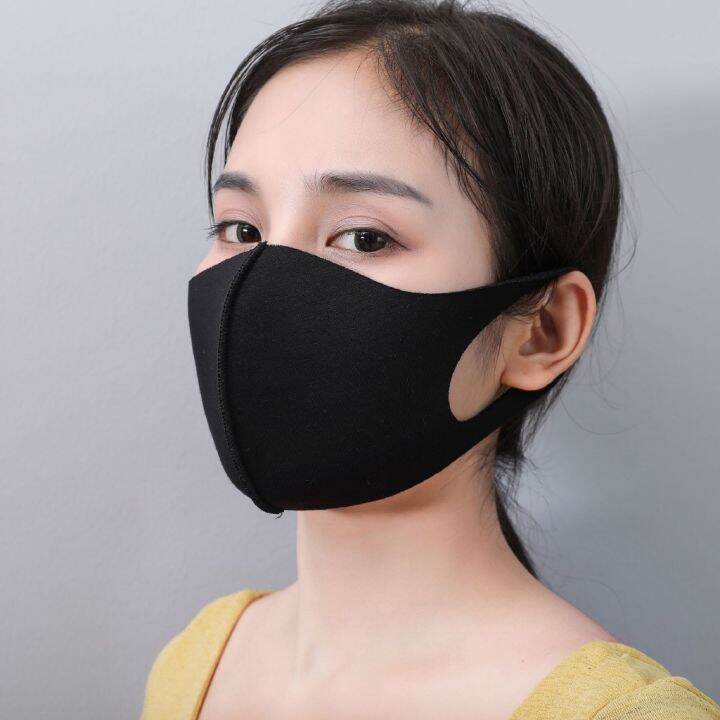 Washable and Reusable Black Face Mask for Protection | Lazada PH