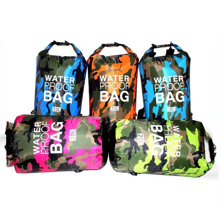 Ocean Pack Camouflage Dry Bag Waterproof bucket bag Sling Shoulder ...