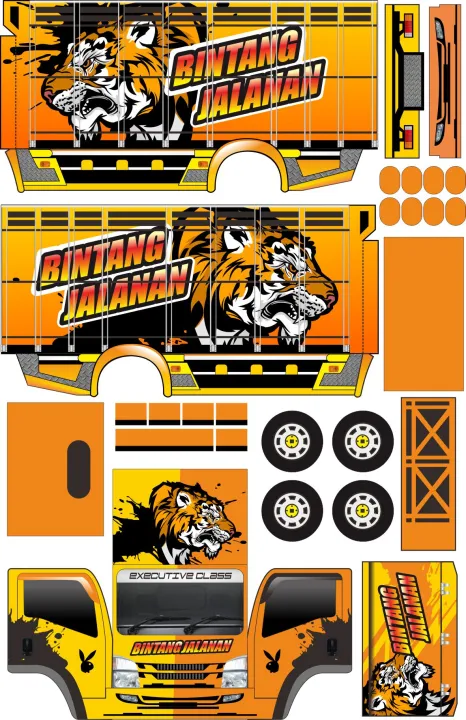 STIKER MINIATUR TRUK OLENG #3 Ukuran 30cm | Lazada Indonesia