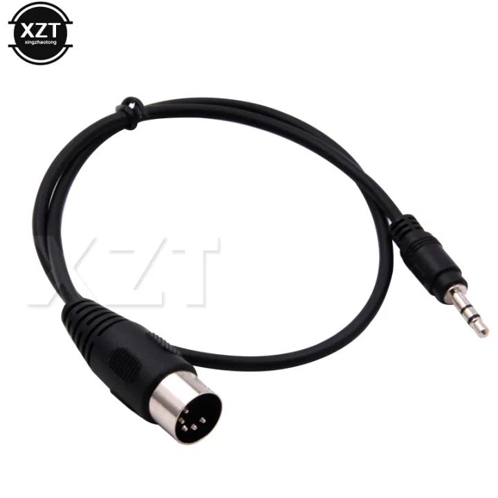 1pcs 5 Pin Din MIDI Plug 3.5mm Connection Male to male Stereo Jack ...