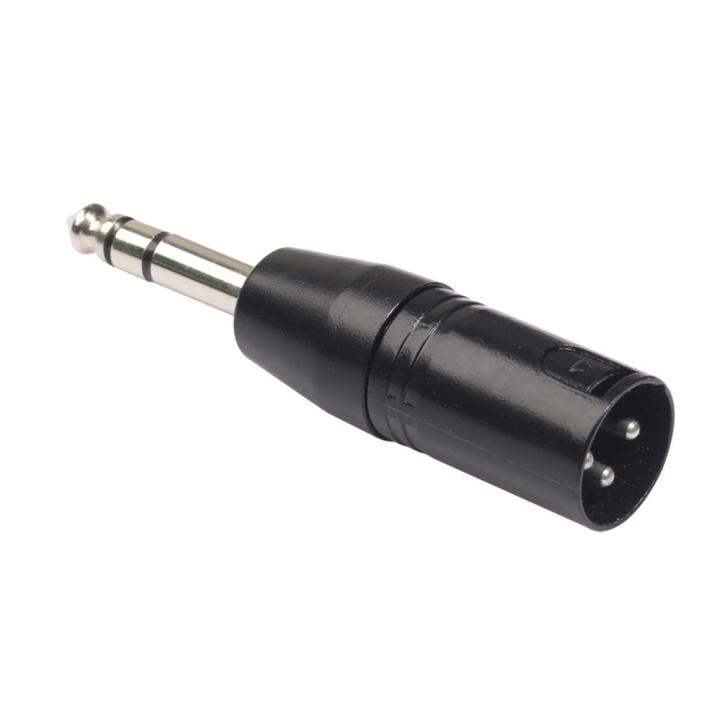 LazaraMall 3 Pin XLR Male to 6.35mm Male Stereo Lead Adapter Microphone ...