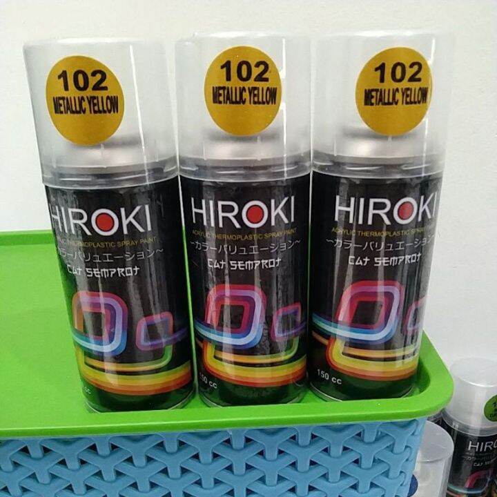 pilok pilox cat semprot hiroki 150cc 102 metallic yellow 102 150cc ...