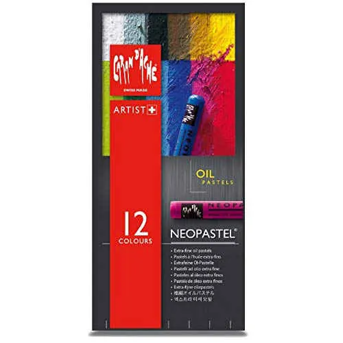 Caran D'ache - Neopastel Artist Oil Pastels - Set of 12 (7400.312 ...
