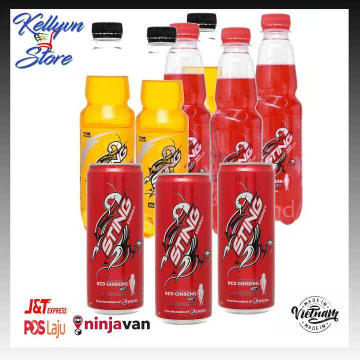 Sting Energy Drink Strawberry Flavor - STING能量饮料-Nuoc Tang Luc Sting ...