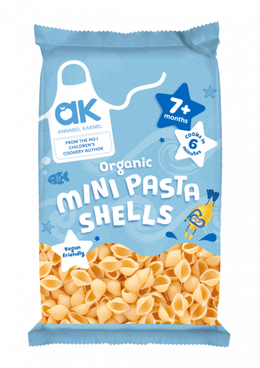 Annabel Karmel Organic Baby Shell Pasta Shapes 250gm, 7+ months , EXP 4 ...
