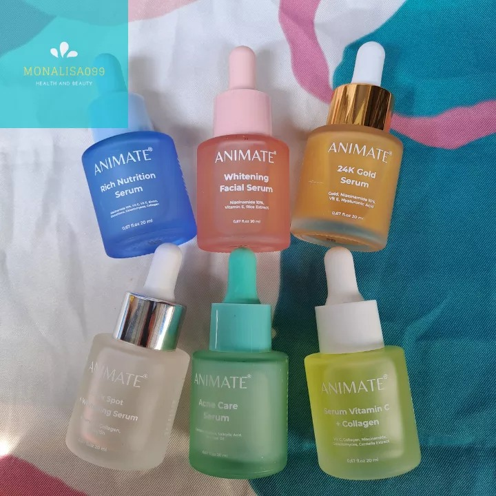 Serum Animate 20ml - Dark Spot - Vitamin C + Collagen - 24K Gold - Acne ...