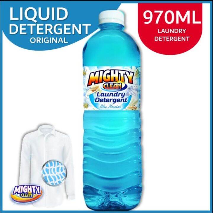 Mighty Clean Liquid Laundry Detergent Blue Mountain Scent 970ML- LLD ...