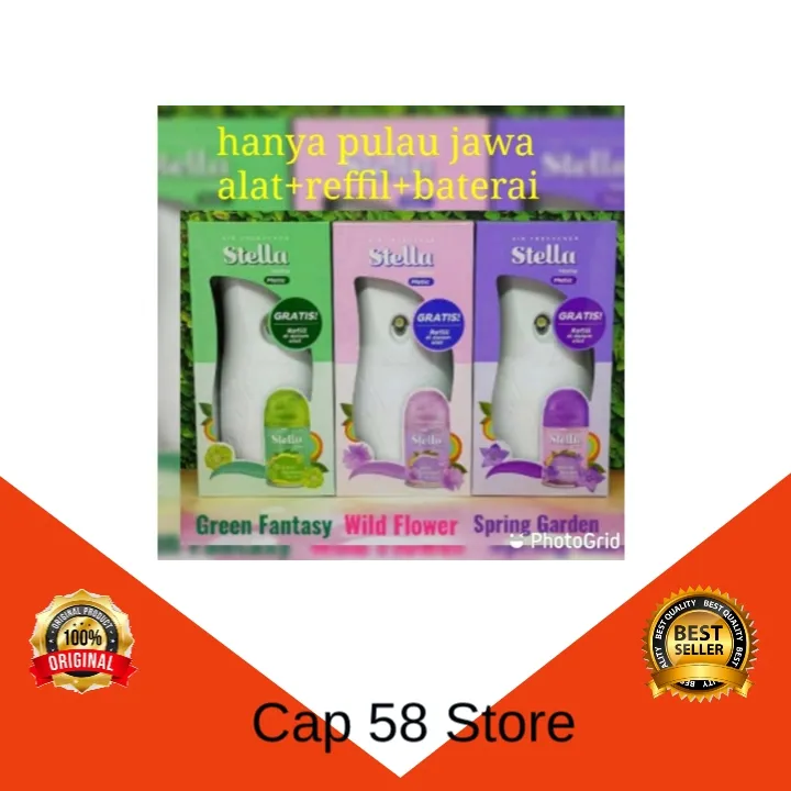 STELLA Fullset Reffil Dispenser Pengharum Ruangan Alat Otomatis ...