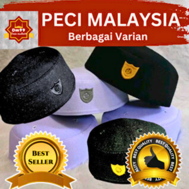 Peci Songkok Muslim Model Malaysia Dengan Pilihan Warna Logo | Lazada ...