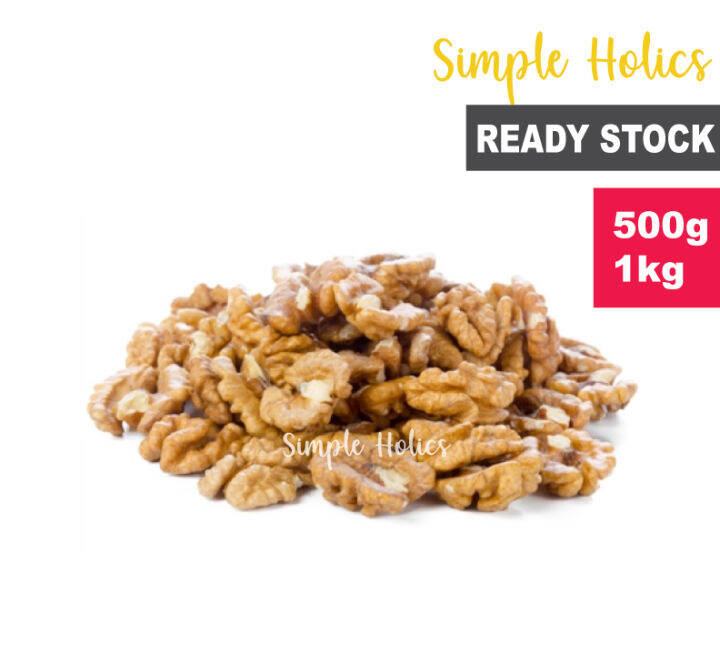 500g / 1kg Walnut Raw Skinless / Walnut Mentah Tanpa Kulit / Kacang ...