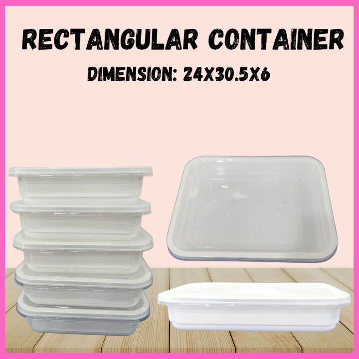 RECTANGULAR CONTAINER / LAGAYAN NG PAGKAIN / FOOD STORAGE / PLASTIC FOOD CONTAINER / RECTANGULAR ...